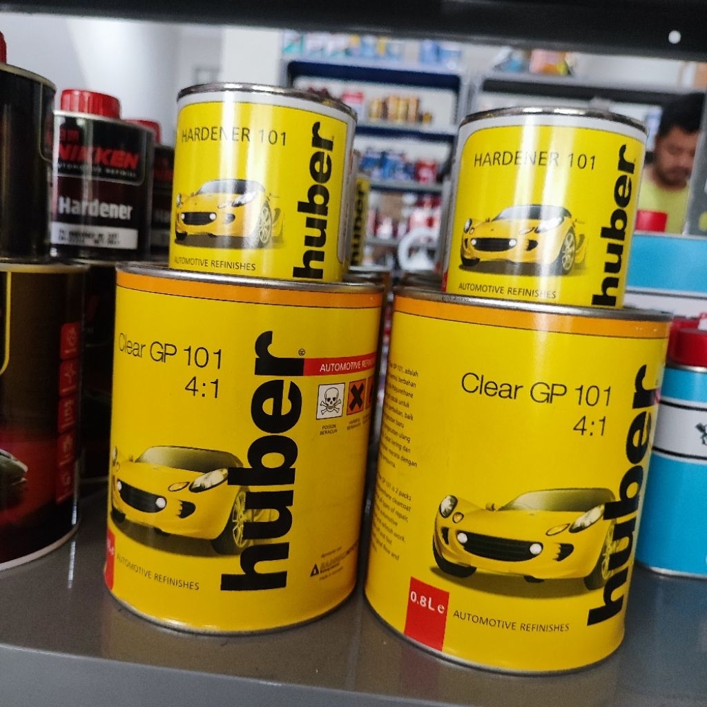 Jual Clear huber gp 101 4:1 1L set | Shopee Indonesia