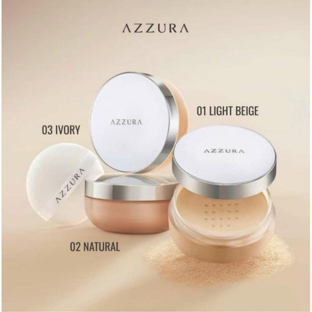 Jual Azzura Loose Powder Original | Bedak Tabur Halus Tahan Lama | Oil ...