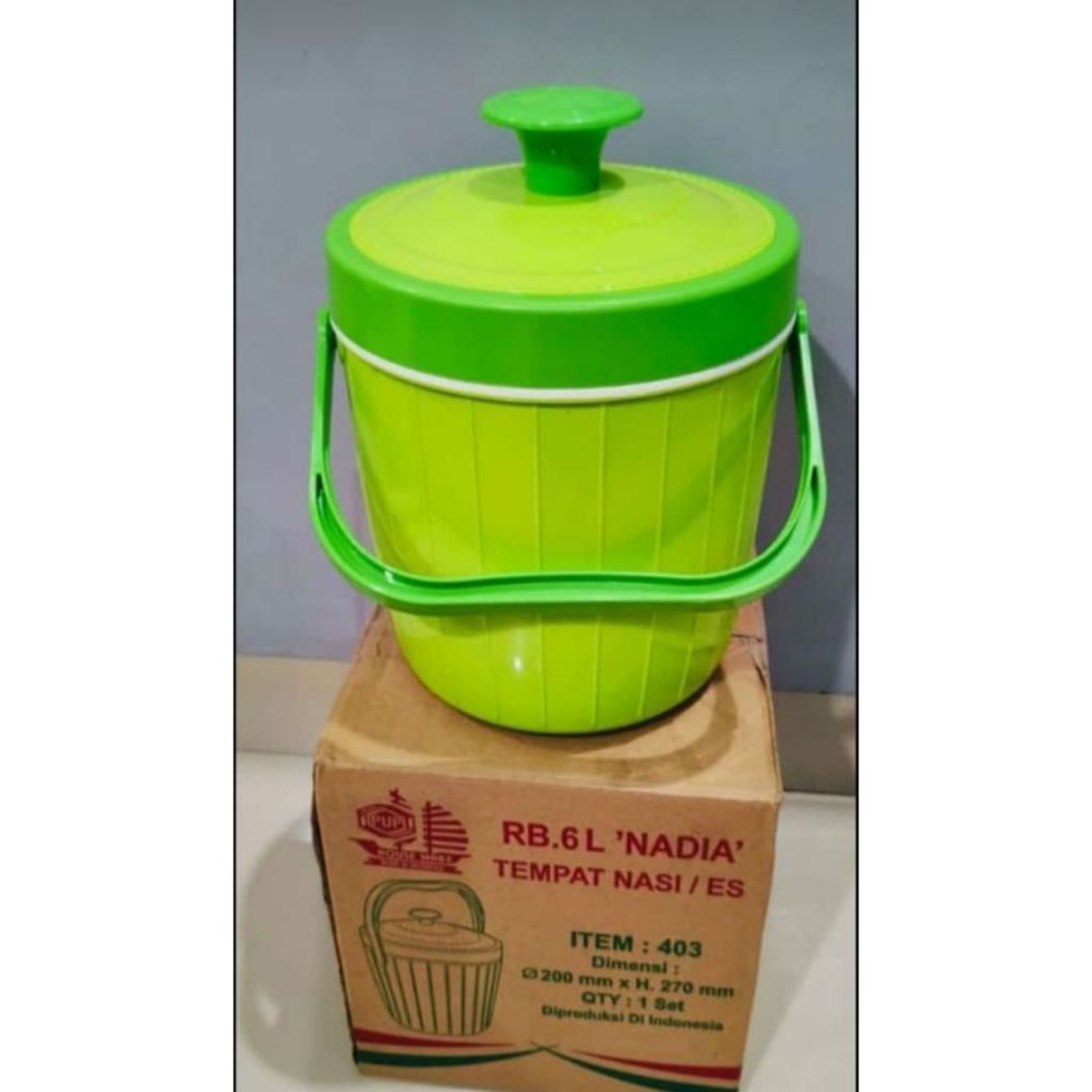 Jual TERMOS ES ,TERMOS NASI MAKAN/RICE BUCKET 6 LITER/ RICE BUCKET ...