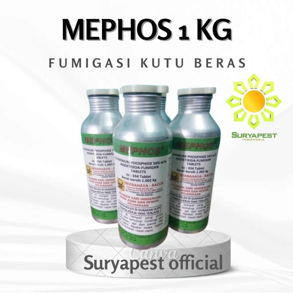 Jual MEPHOS 56TB INSEKTISIDA HAMA GUDANG FUMIGASI KUTU BERAS KACANG JAGUNG KEDELAI 1KG ISI 334 ...