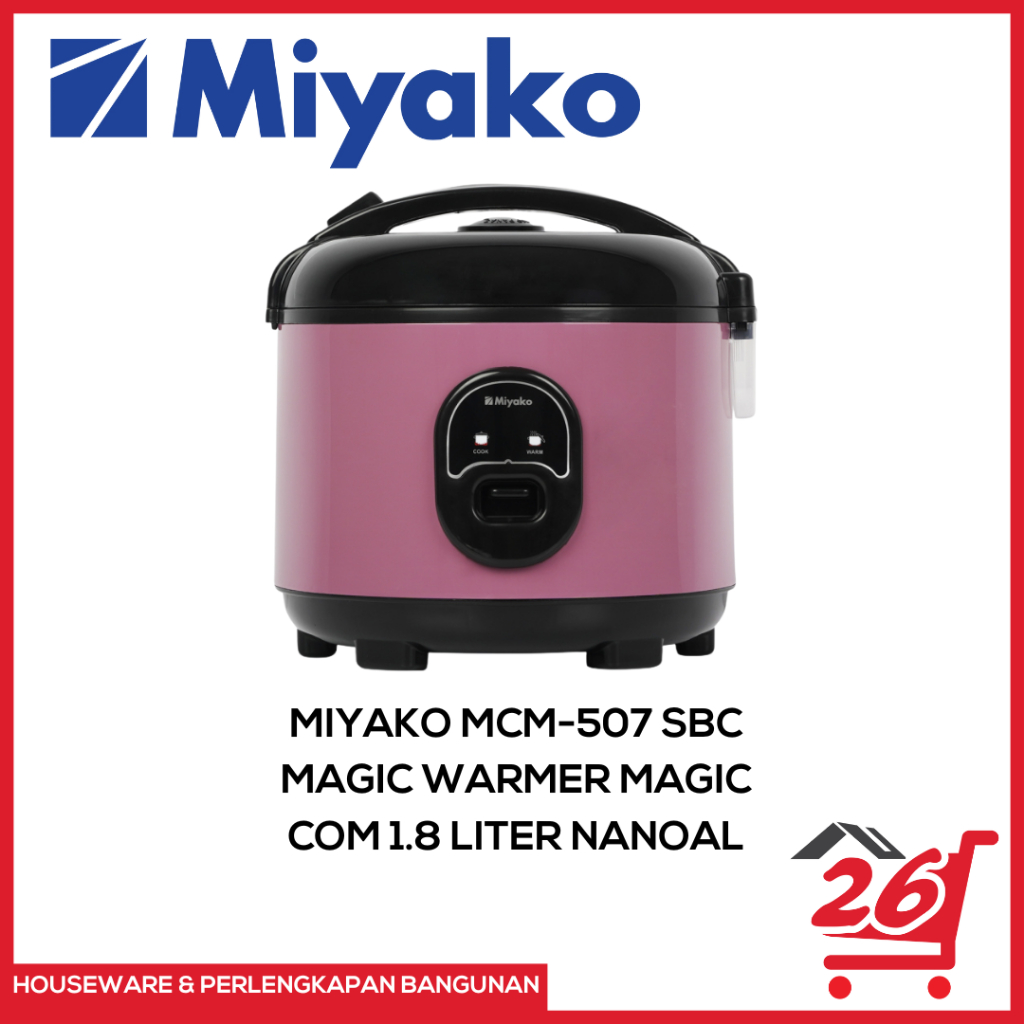 Jual MIYAKO Magic Com Magic Warmer Plus 3in1 MCM-507 SBC Nanoal - Rice ...