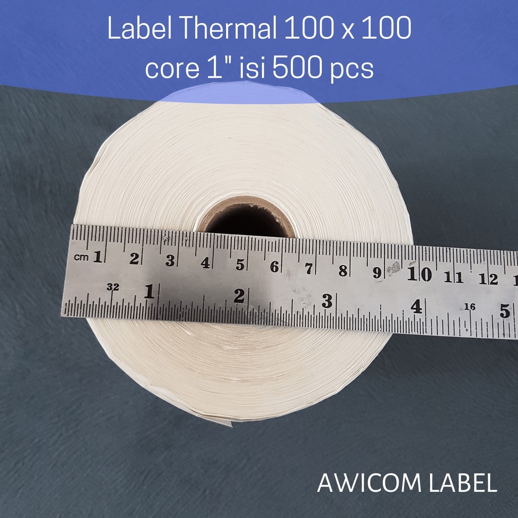 Jual Label Barcode Direct Thermal 100x100 mm ( PREMIUM) 100 x 100 core ...