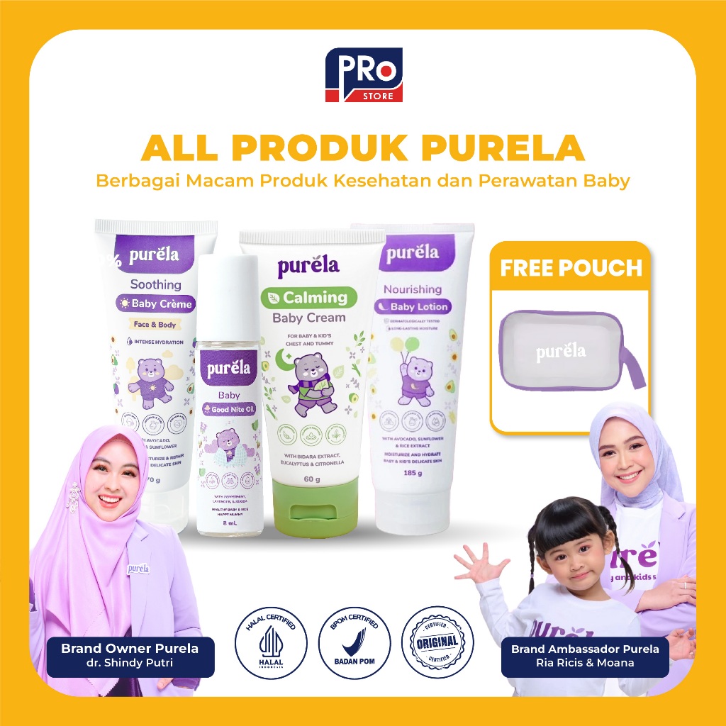 Jual All Produk PURELA Perawatan Baby PILIHAN RICIS DAN MOANA ...