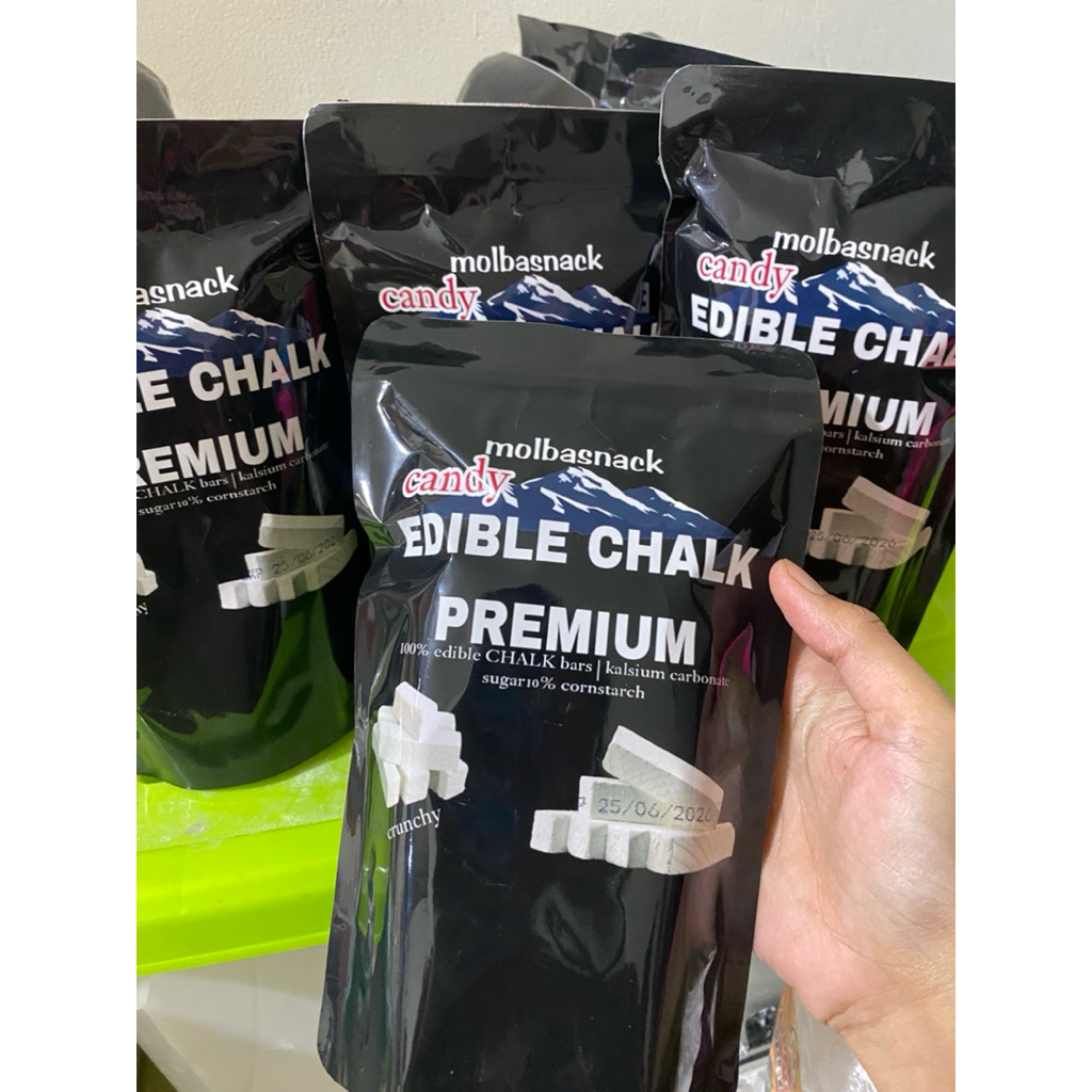 Jual permen edible chalk kapur PREMIUM natural isi 7 dan 6chunk ...