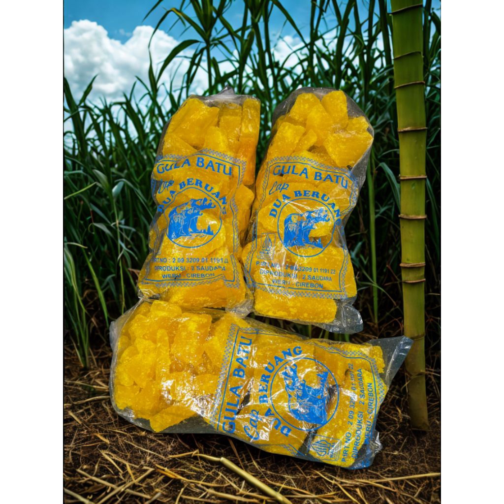 Jual Gula Batu Kuning Tebu Manis Alami [1 Kg] Khas Cirebon | Shopee ...