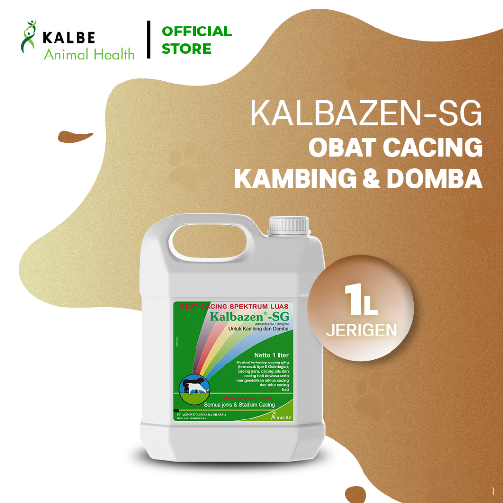 Jual Kalbazen S+G 1 Liter Jerigen - Obat Cacing Cair Spektrum Luas ...