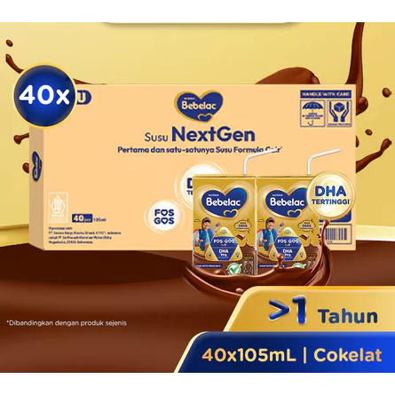 Jual Bebelac Susu Formula Cair UHT Rasa Cokelat 105ml - Susu Anak [1 ...