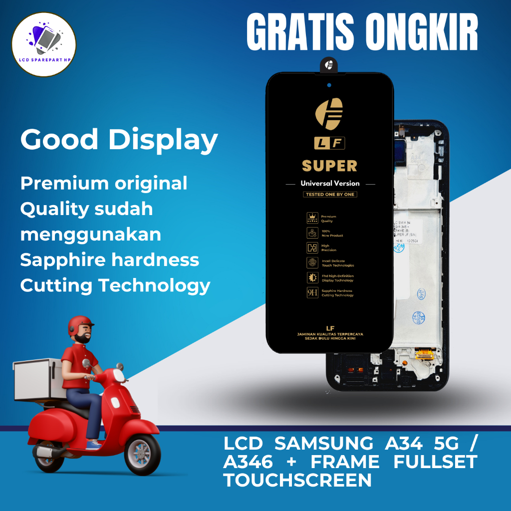 Jual LCD SAMSUNG A34 5G / A346 + FRAME FULLSET TOUCHSCREEN | Shopee ...