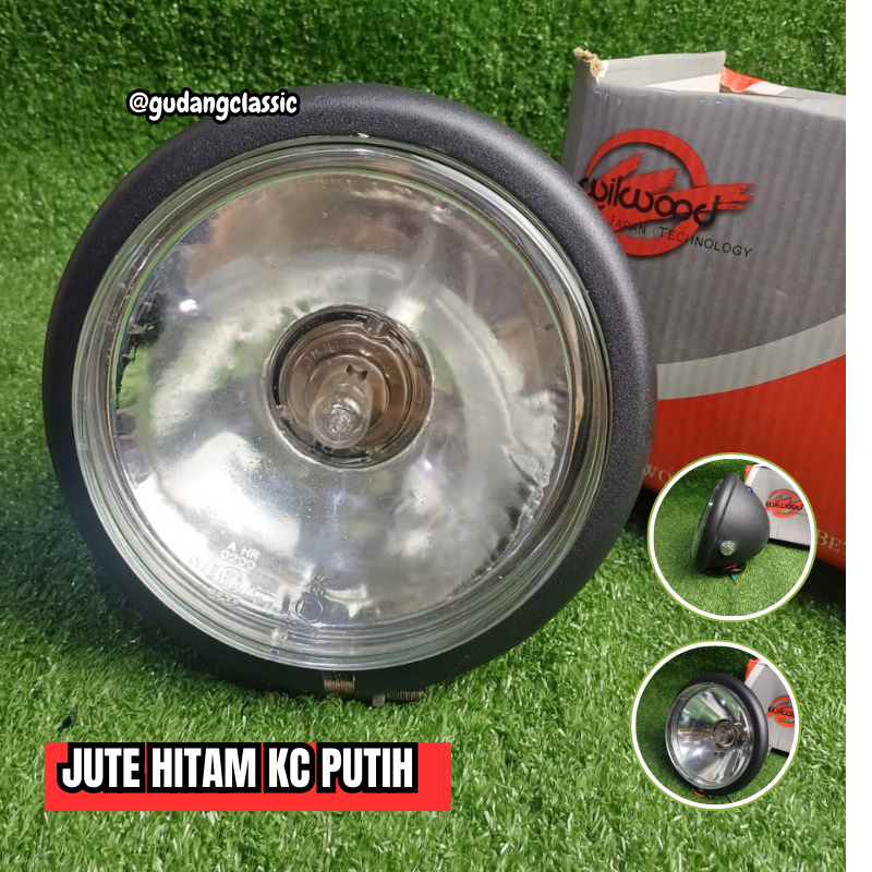 Jual REFLECTOR HEAD LAMP LAMPU DEPAN YB CB 100 CHROME HITAM XANADU ...