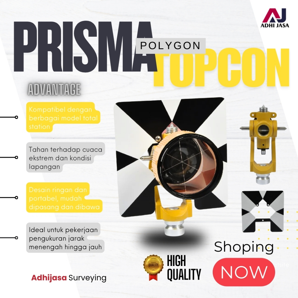 Jual Prisma Single Ak Topcon Prisma Detail Target – Aksesoris Survey ...