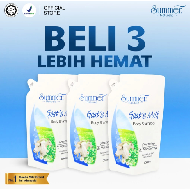 Jual Summer Naturale - Body Shampoo Sabun Mandi Goat’s Milk Susu ...