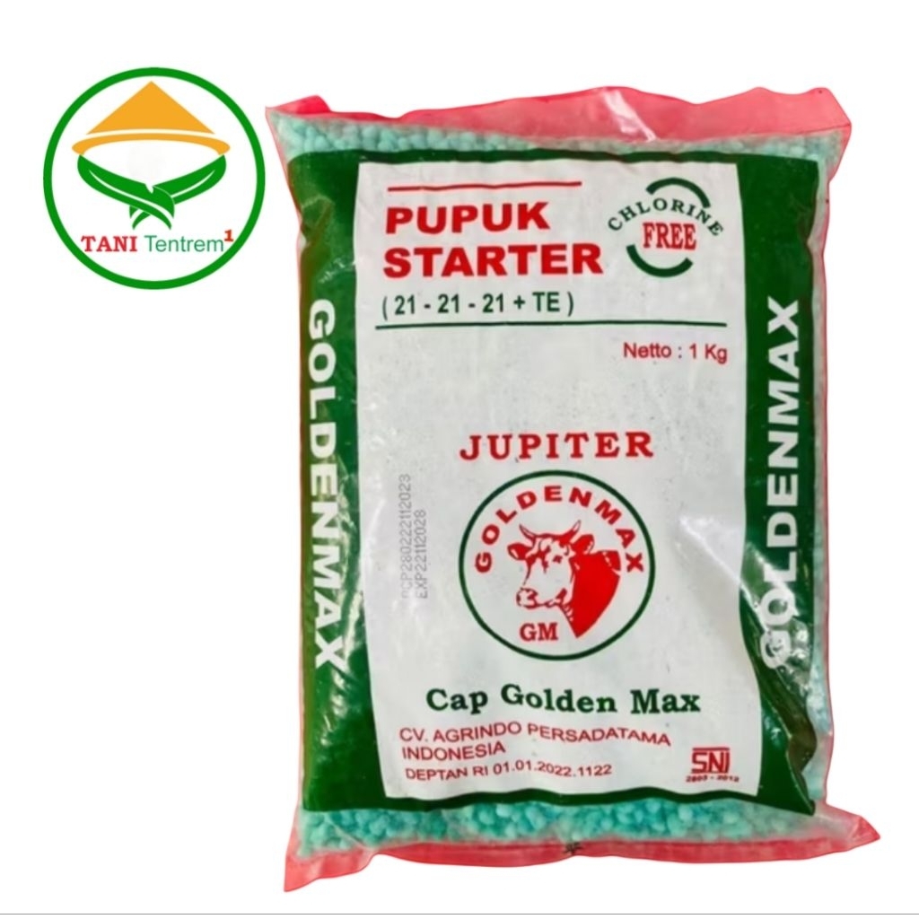 Jual Pupuk GOLDENMAX JUPITER 21-21-21 + TE NPK Starter isi 1 Kg ...