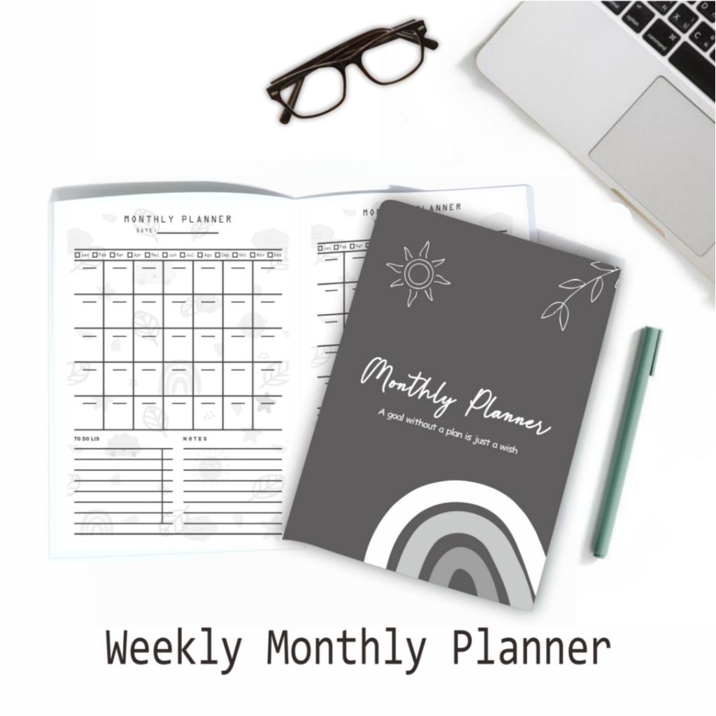 Jual Buku Agenda Montly planner / Buku Weekly Planner / Buku Kas Harian ...