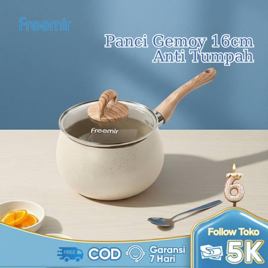 Jual freemir original Panci Susu Gemoy Granite 16 Cm Sauce Pan Anti ...