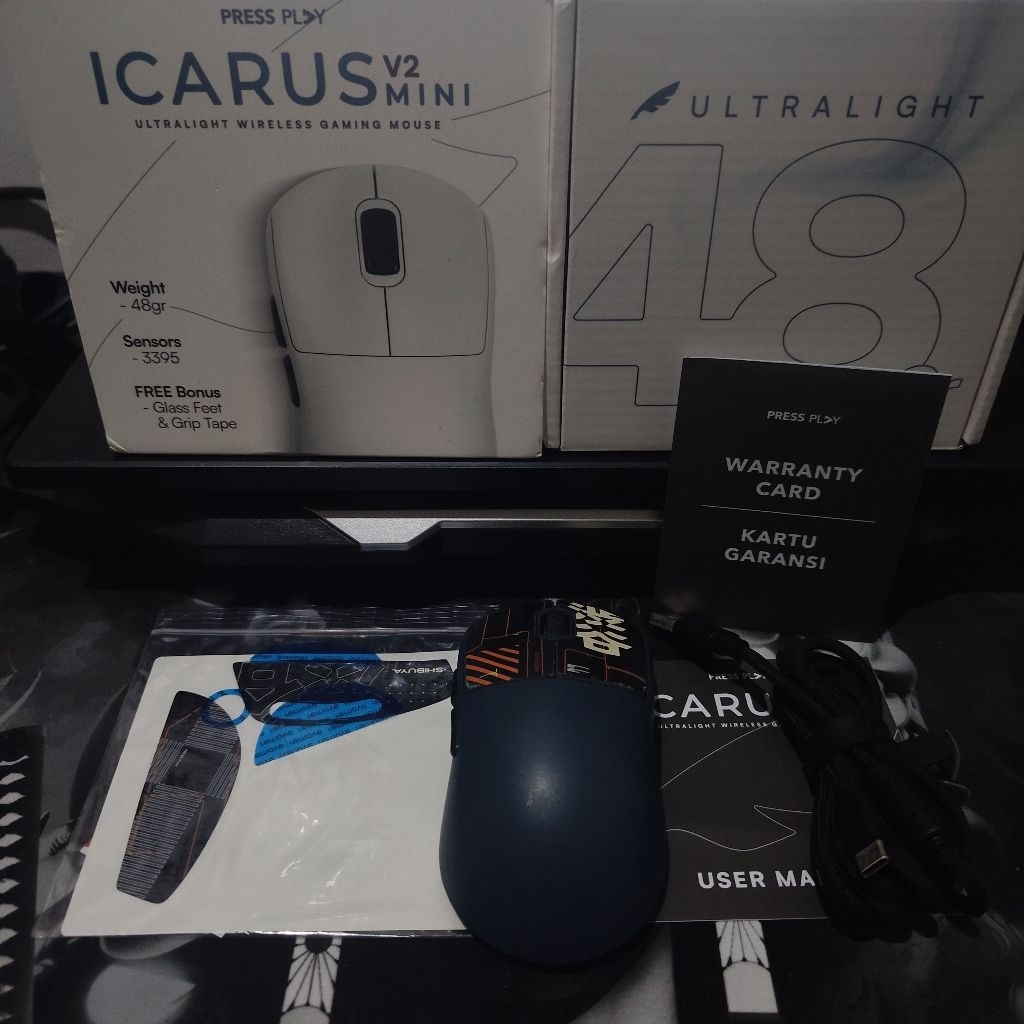 Jual Press Play ICARUS V2 Mini Ultralight Wireless Gaming Mouse by ...