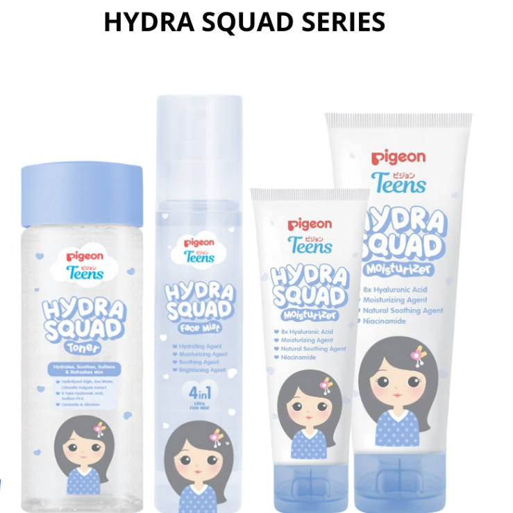 Jual PIGEON HYDRA SQUAD MOISTURIZER | FACE MIST | TONER SATUAN 100% ...