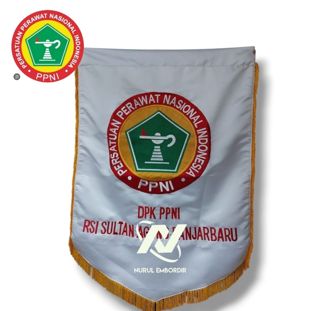 Jual CUSTOM BENDERA VANDEL PPNI FULL BORDIR | Shopee Indonesia