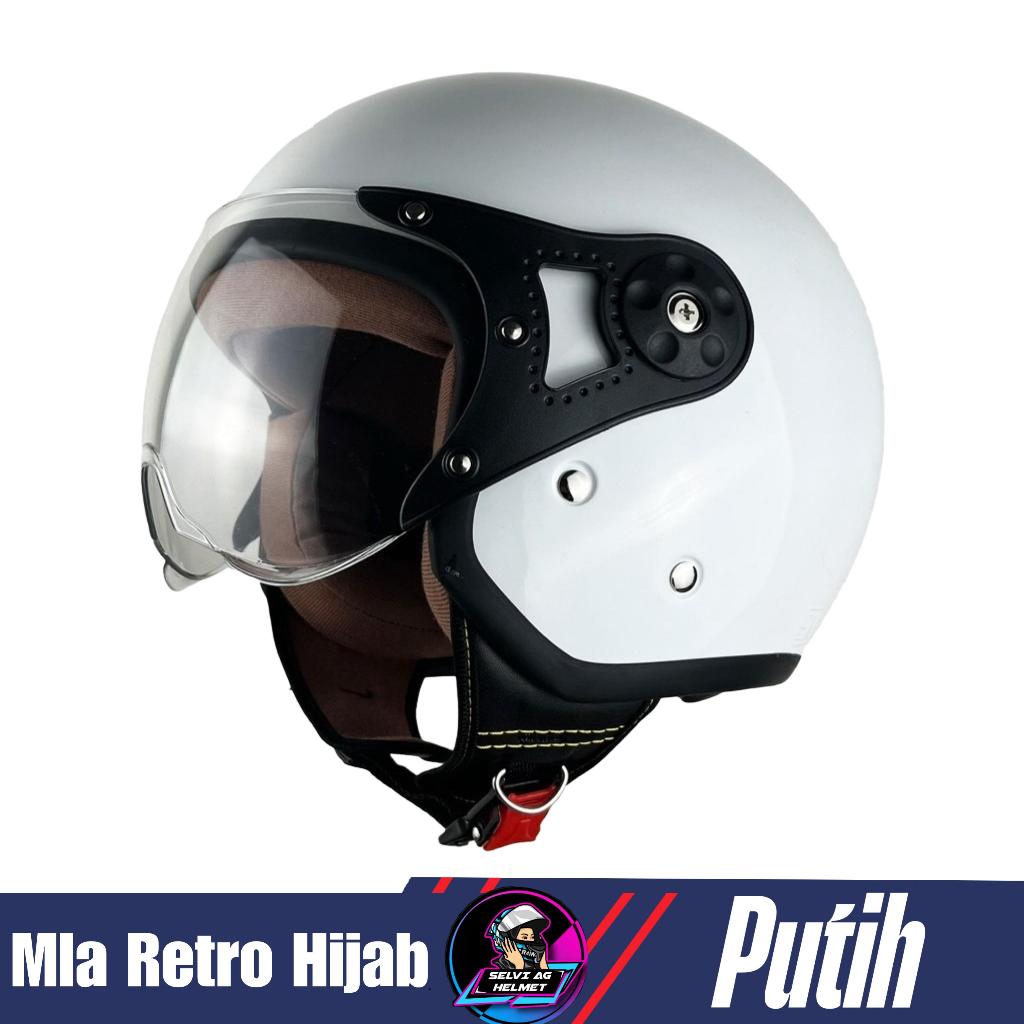 Jual HELM BOGO RETRO HIJAB SNI HELM MLA HIJAB TERBARU HELM CEWEK HIJAB ...