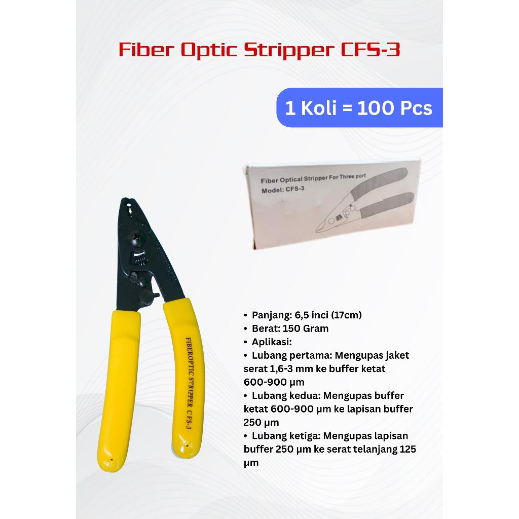 Jual Fiber Optic Stripper CFS-3/Tang Fiber Optical Stripper FTTH ...