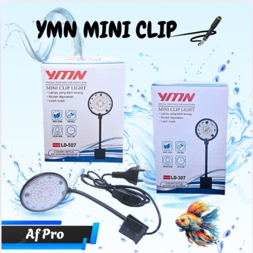Jual YMN MINI CLIP LIGHT LD 307 / LD 507 LAMPU LED AQUARIUM SPECIAL FOR ...