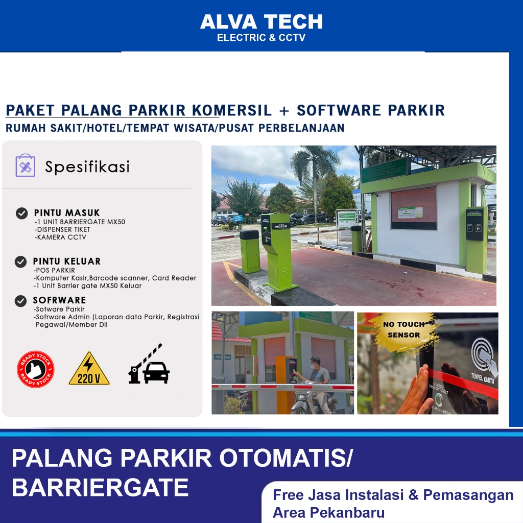 Jual Paket LENGKAP Palang Parkir Otomatis / Barrier Gate Komersil ...
