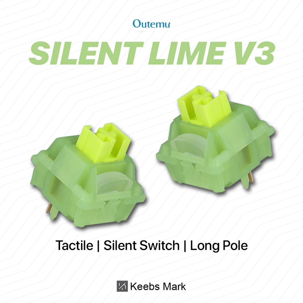 Jual Outemu Silent Lime V3 Tactile Switch 50g Mechanical Keyboard ...