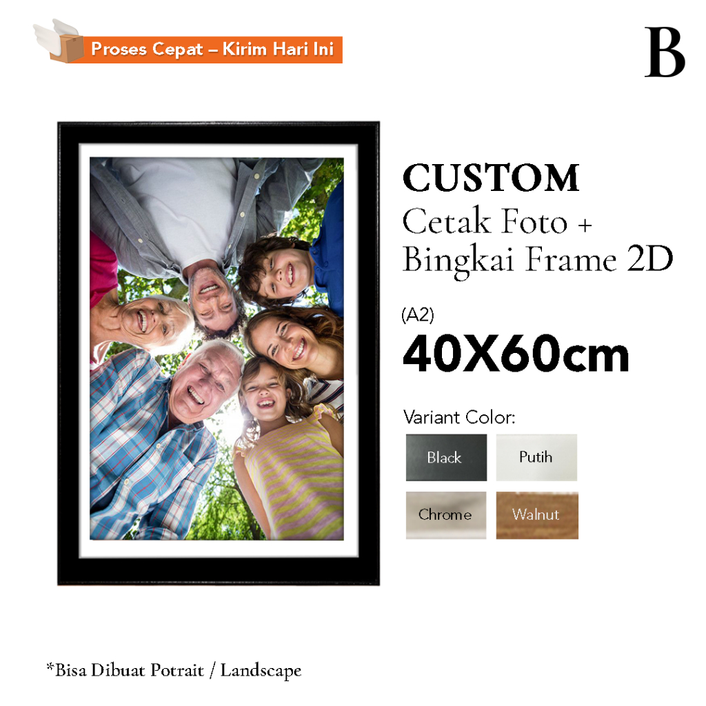 Jual Bingkaimu Cetak Foto 40x60 2D + Akrilik Frame Bingkai Foto Dinding ...
