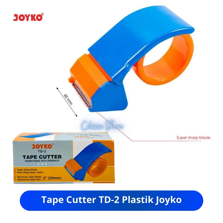 Jual Dispenser Lakban / Tape Cutter 2"Joyko TD-2 Plastik Pemotong ...