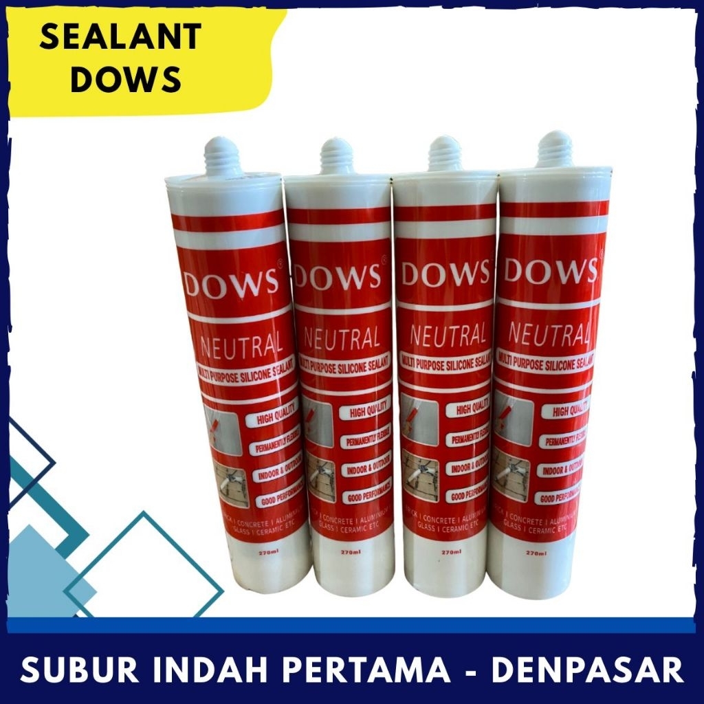 Jual SEALANT / SILICONE / SEALANT NETRAL DOWS / LEM KACA / LEM ...