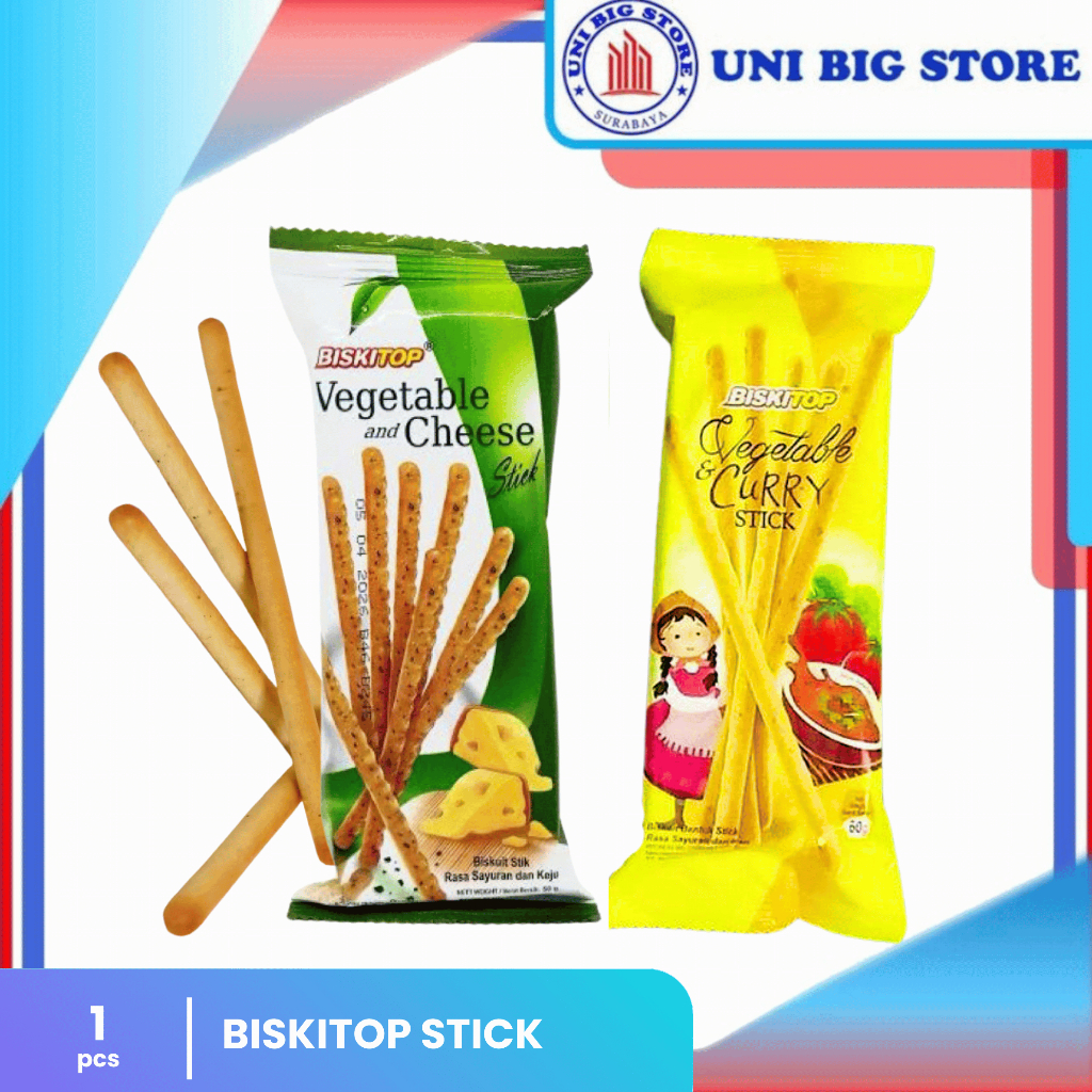 Jual Biskitop Vegetable and Cheese Stick 60 gr Stik Keju Sayur Curry ...