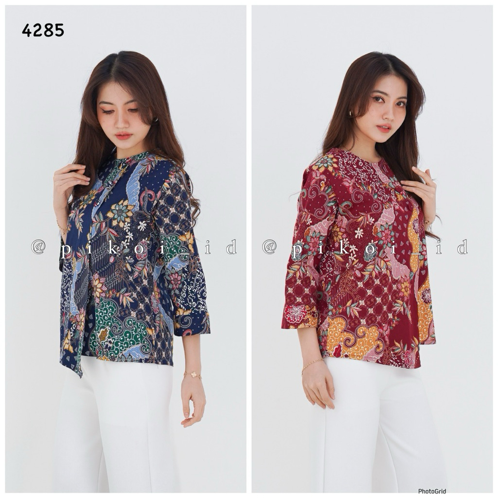 Jual Baju batik cewek / batik modern / blouse batik / baju batik wanita ...