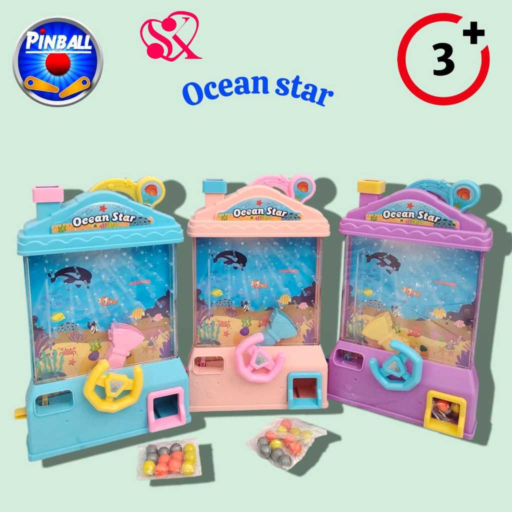 Jual Mainan Tangkap Bola Pinball House Ocean Star / Pinball Machine ...