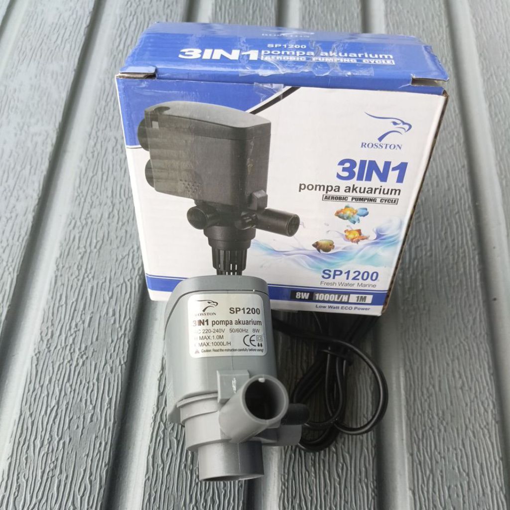 Jual pompa filter aquarium ginga rosston SP1200 1000l/h | Shopee Indonesia