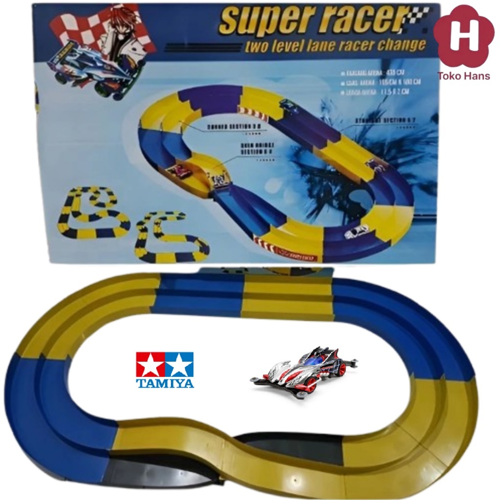 Jual HTH Mainan Track Tamiya 2 Jalur Trek Rail Jalan Lintasan Sirkuit ...