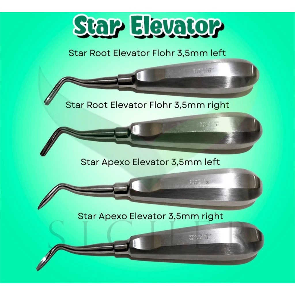 Jual STAR Root Elevator / Bein Luxator Apex Akar Dental / Ben Luksator ...