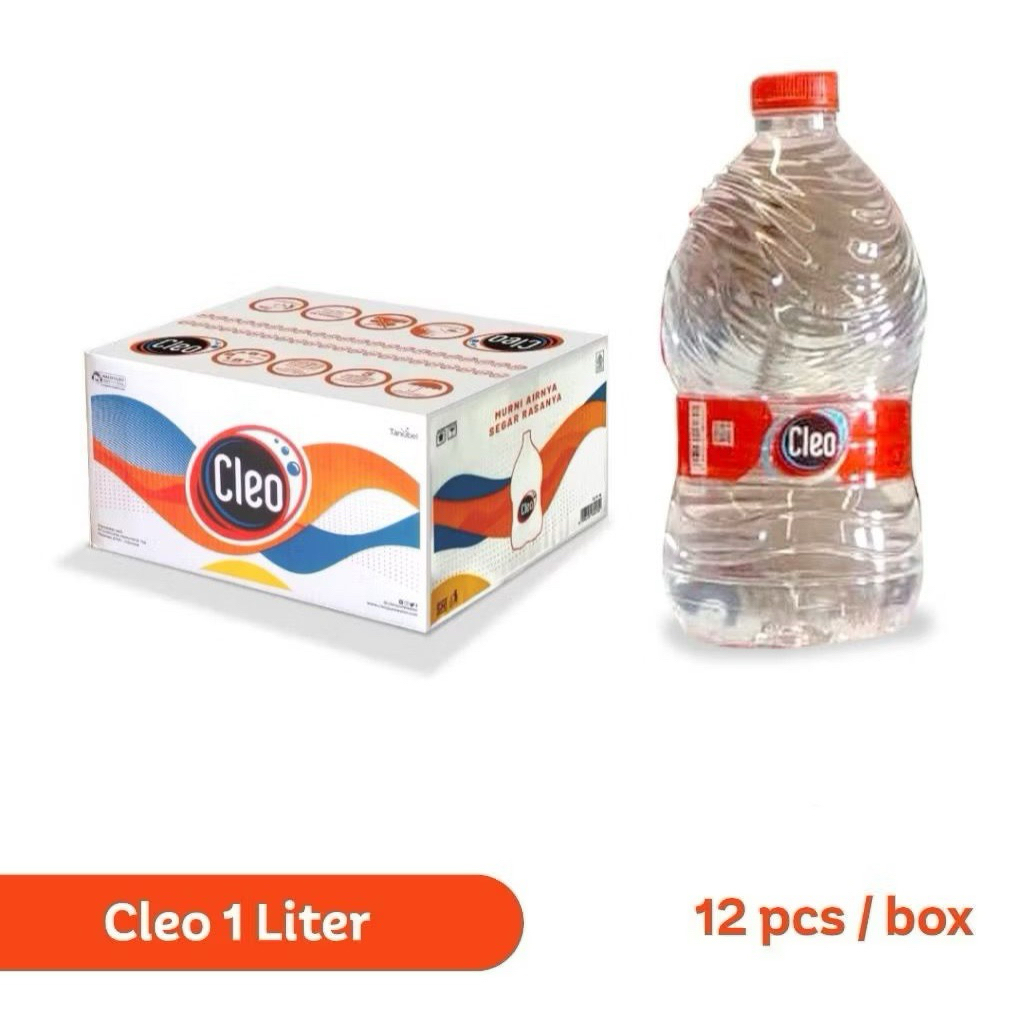 Jual Cleo Botol 1 Liter 1 Dus Isi 12 Botol Air Mineral Kemasan | Shopee ...