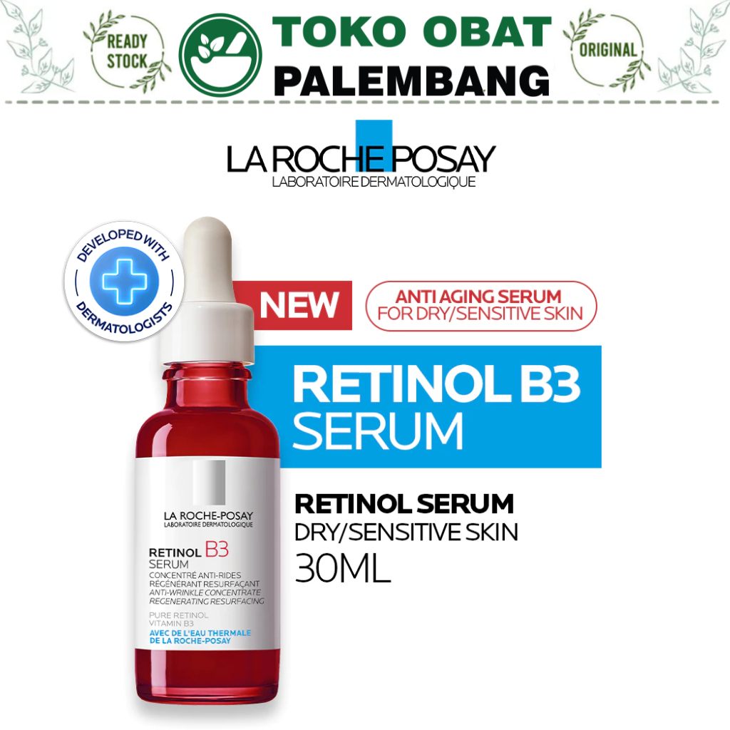 Jual LA ROCHE POSAY RETINOL B3 SERUM 30ML ANTI AGING KERUTAN GARIS ...