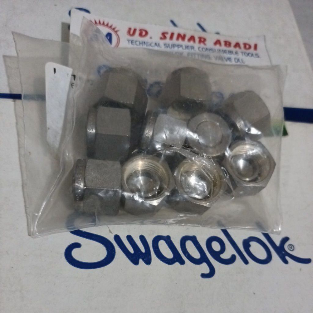 Jual plug nut swagelok 3/8 tube od ss 316 ss-600-p | Shopee Indonesia