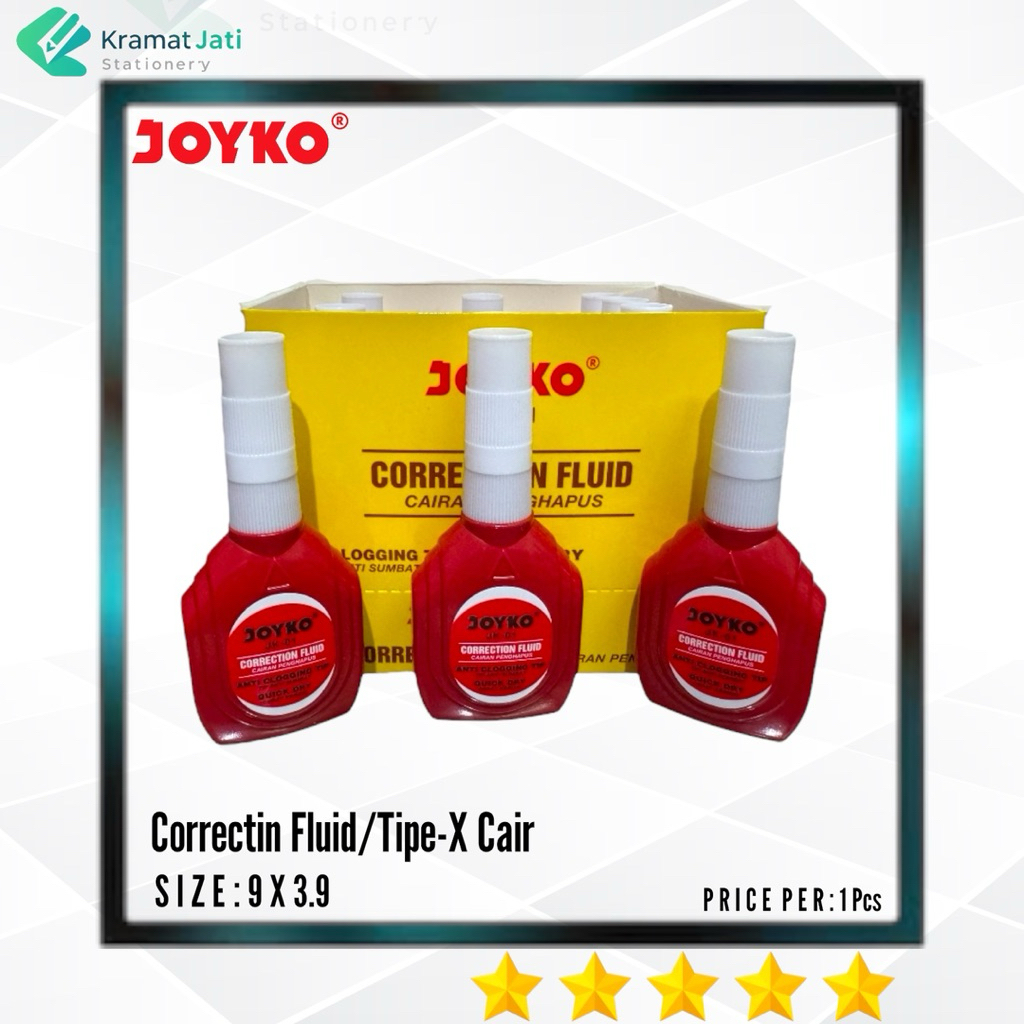 Jual JOYKO Correction Fluid/Tipe-X Cair JK-01 (1 Pcs) | Shopee Indonesia