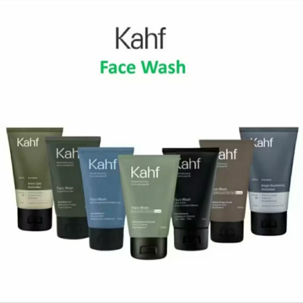 Jual KAHF FACE WASH SERIES 100ML ALL VARIA SABUN CICU MUKA PRIA ...