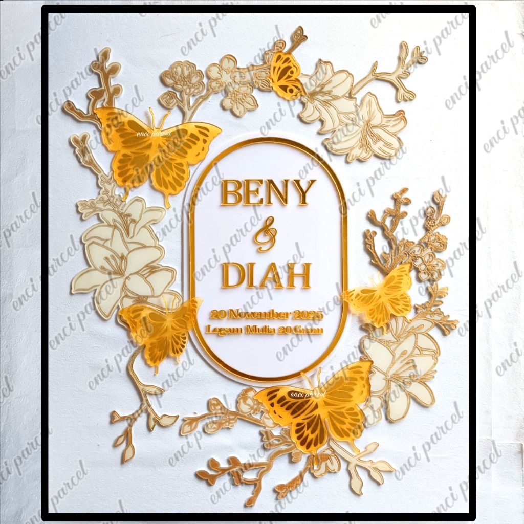 Jual kode 296 set dekorasi hiasan mahar tema kupu bunga lily sepatu ...