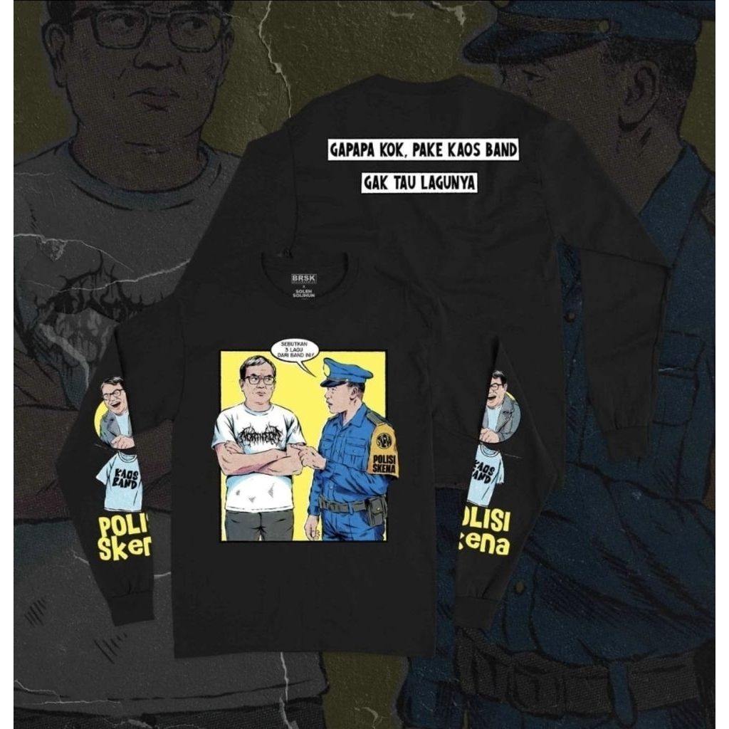 Jual Soleh Solihun - Gapapa Kok Pake Kaos Band Long Sleeve (Gratis ...