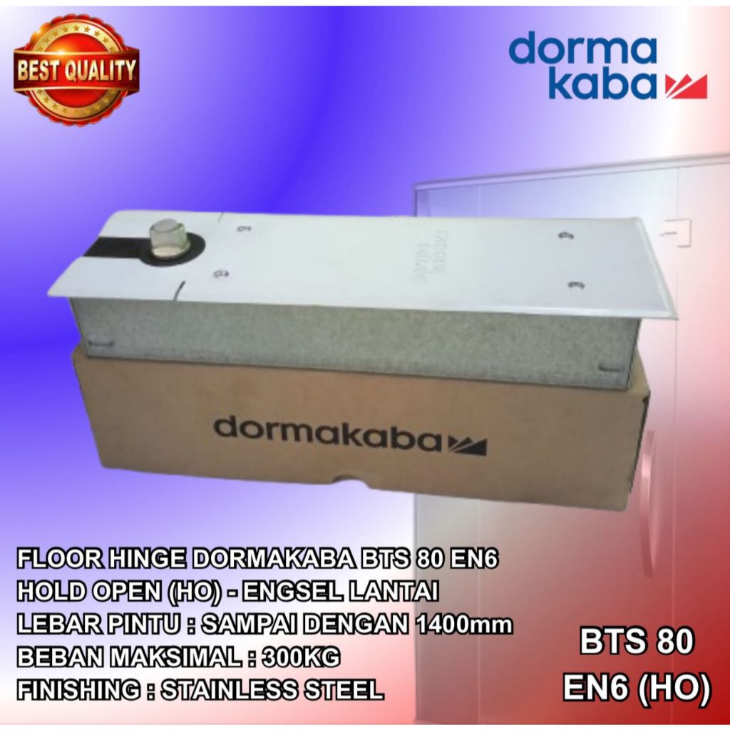 Jual Floor Hinge DORMAKABA BTS 80 EN 6 HOLD OPEN (H0) - ENGSEL LANTAI ...