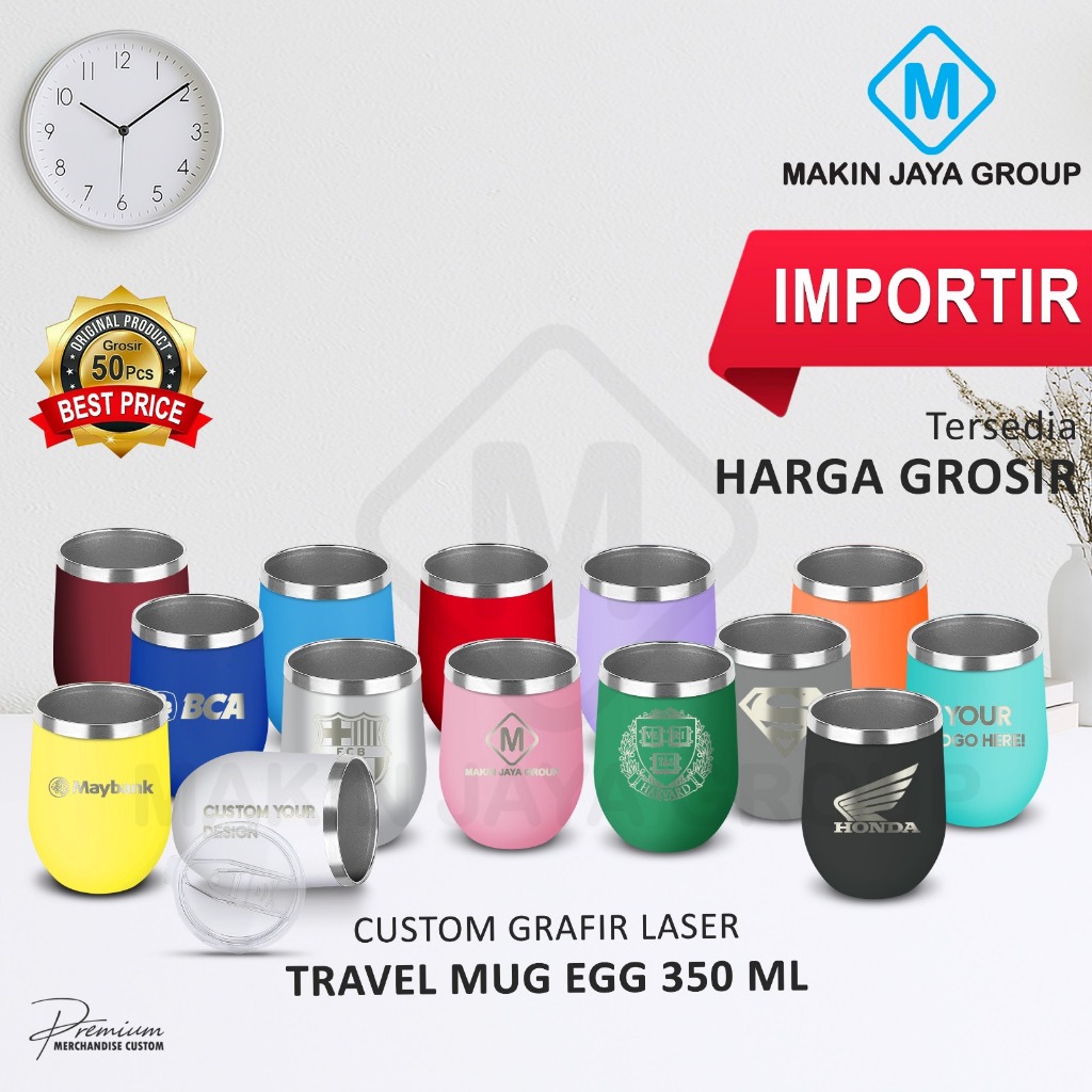 Jual Coffee Stainless Mug Cupapi Mug Telur Custom Gelas Kopi Laser ...