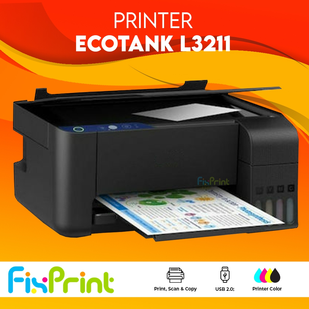 Jual Printer Eco Tank L3211 / L3210 Multifungsi All In One Print Scan ...