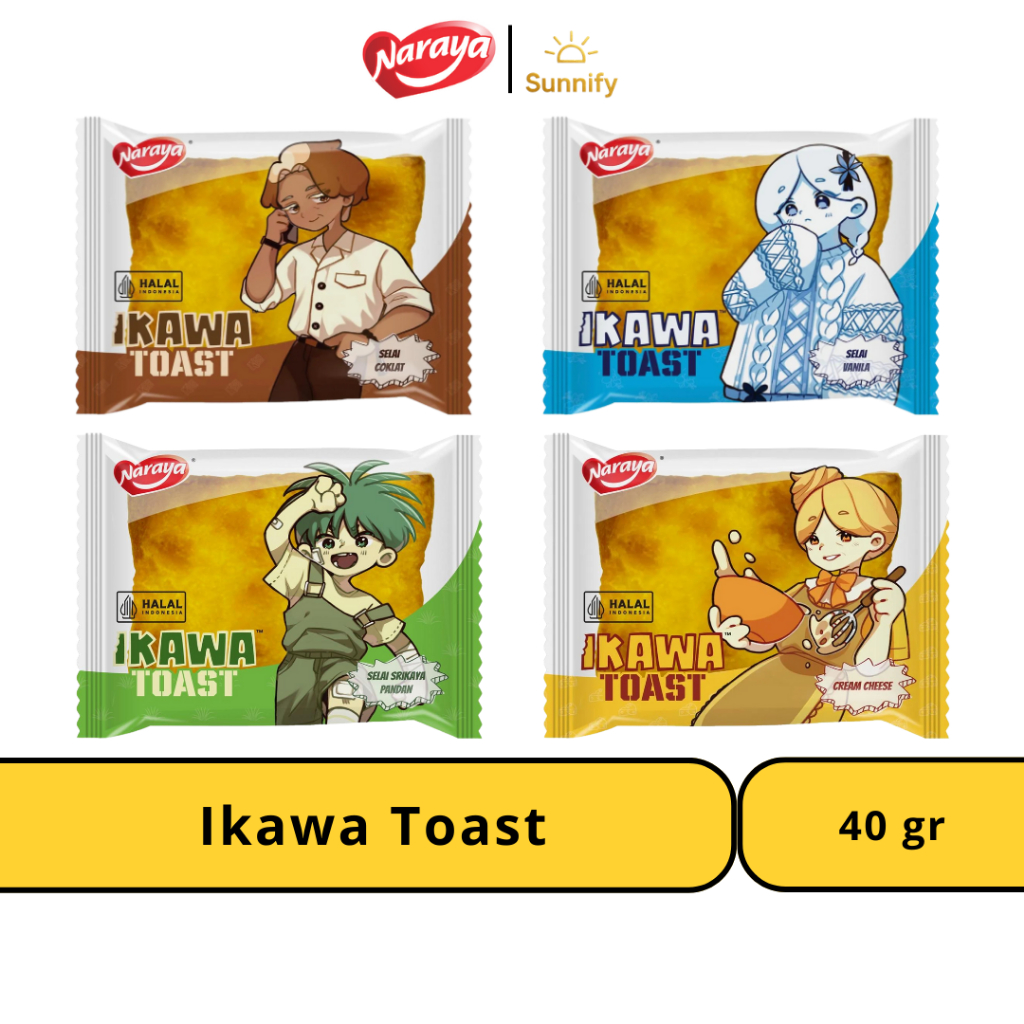 Jual [HALAL] [Minimal order 5] NARAYA IKAWA TOAST / Roti Ikawa Panggang ...