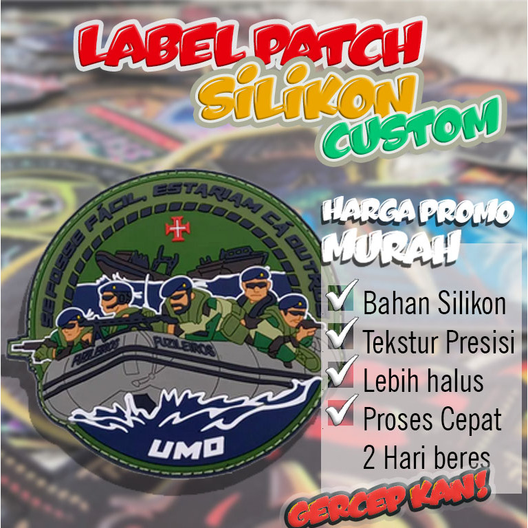 Jual Pemasok label patch custom desain 3D harga murah proses cepat di ...