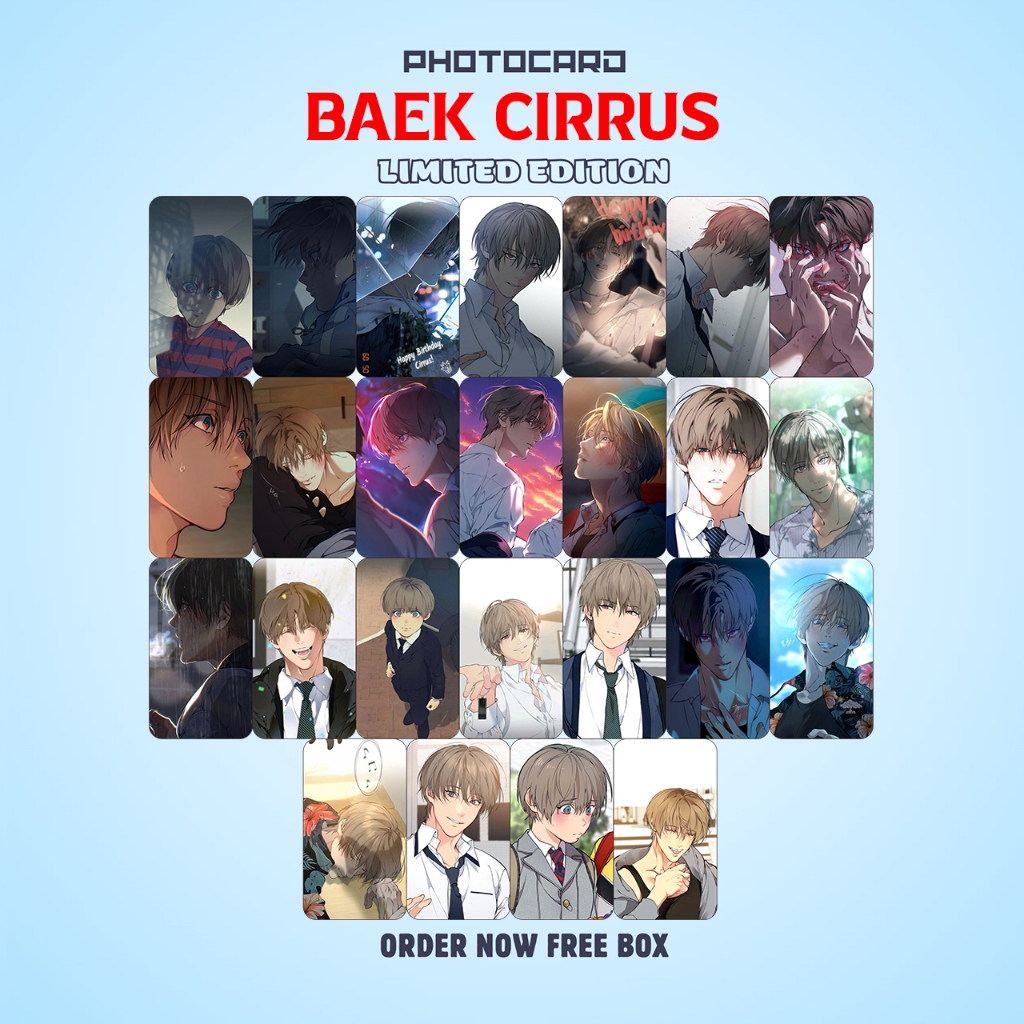 Jual PHOTOCARD SET BAEK CIRRUS MANHWA LOST IN THE CLOUD PREMIUM FREE ...