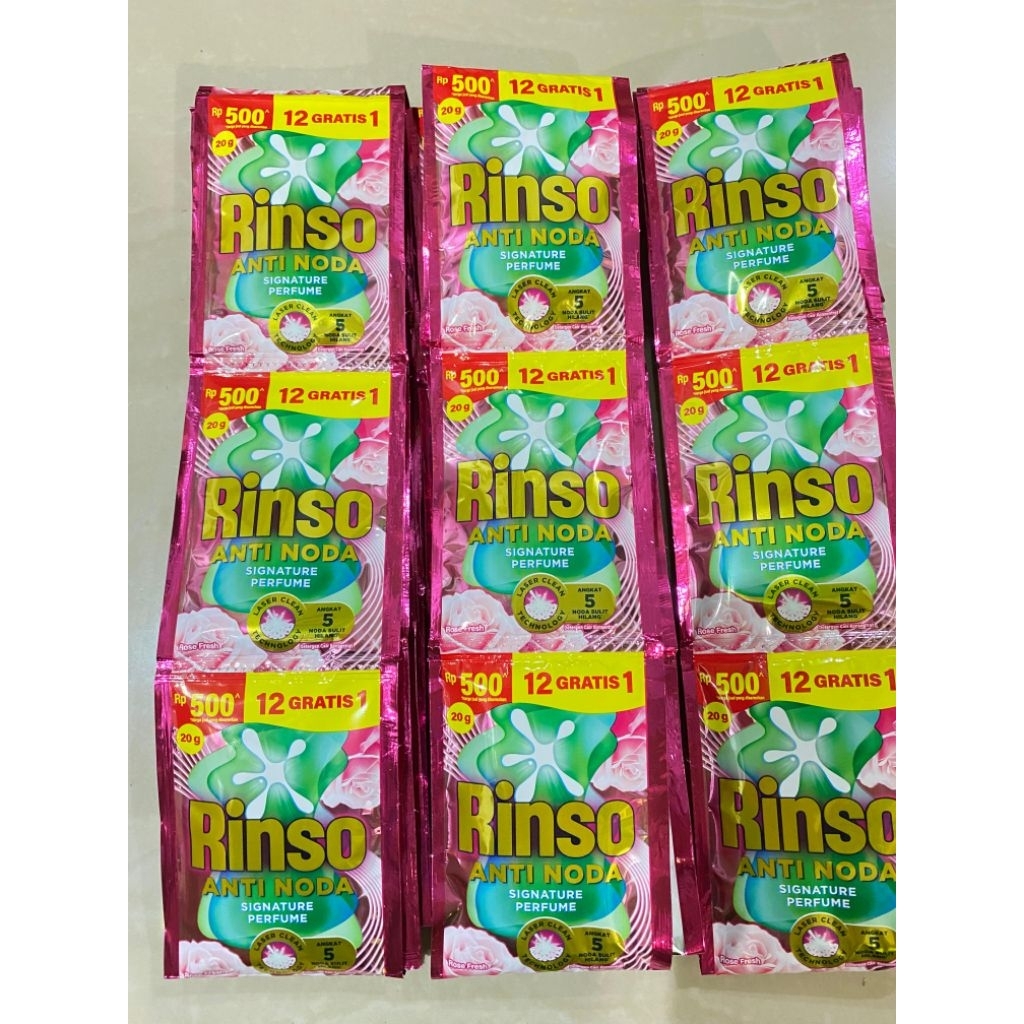 Jual rinso cair kemasan 500 / 1RENTENG ISI 12 PCS | Shopee Indonesia