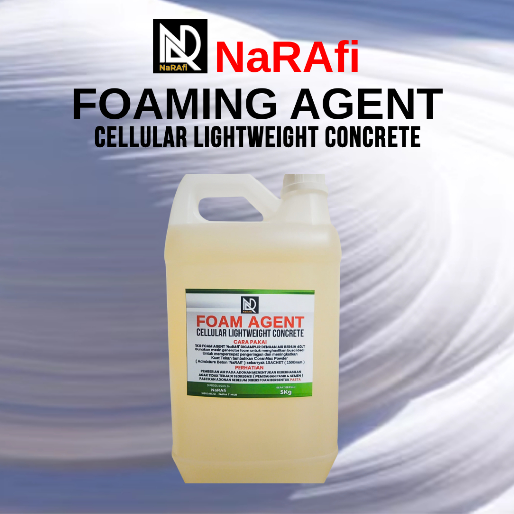 Jual Foam agent CLC NaRAfi / Foaming agent / Bata ringan - 5Kg & 20Kg ...